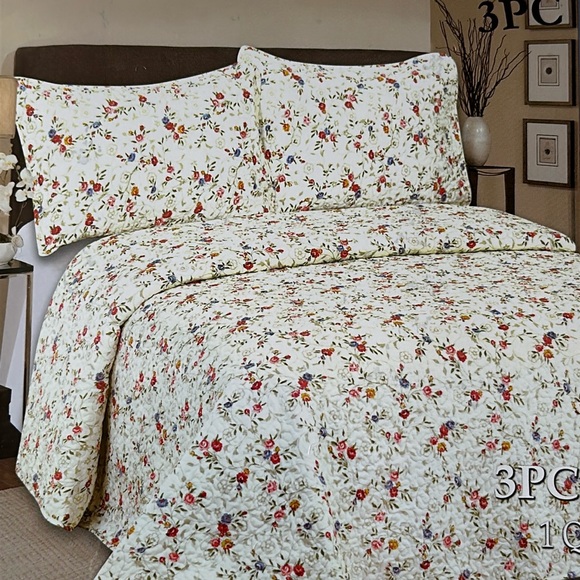 Hotel at Home | Bedding | Hotel At Home King 3pc Quilt Set Pink And ...